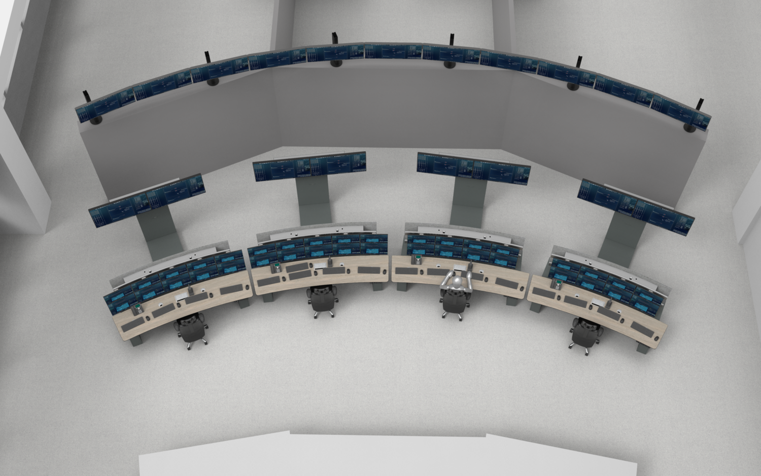 Experience Room: Control room furniture